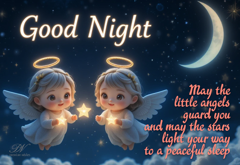 Good Night - May the little angels guard you and may the stars light ...