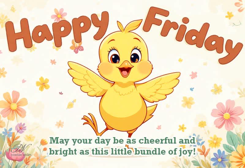 Happy Friday – Wishing You a Cheerful and Bright Day Ahead | Premium Wishes