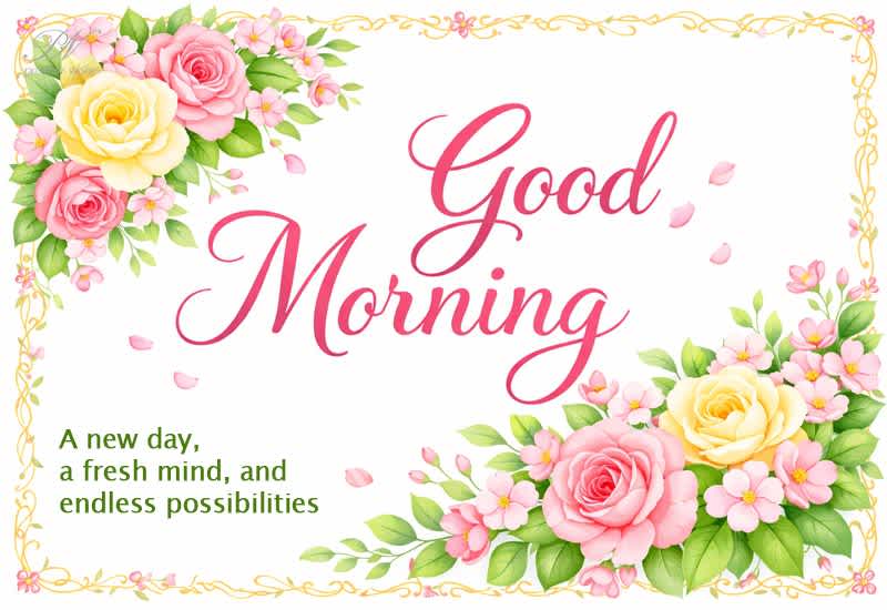 Good Morning - Make the day your masterpiece today - Premium Wishes