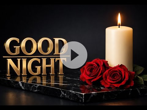Good Night Candlelight & Roses | A Calm Night Visual Experience ...